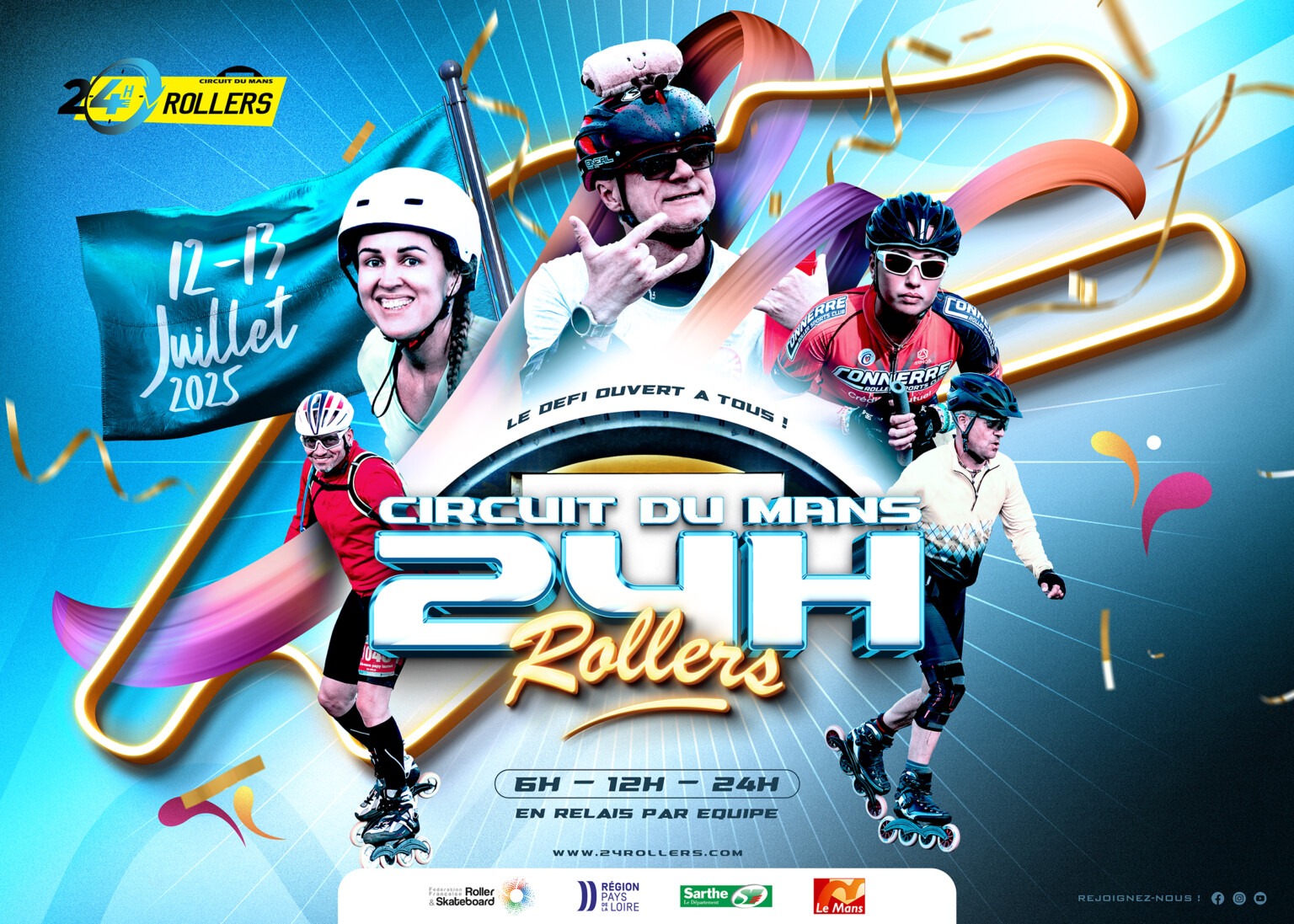 Rendez-vous les 12 et 13 juillet 2025 pour les 24h Rollers ...